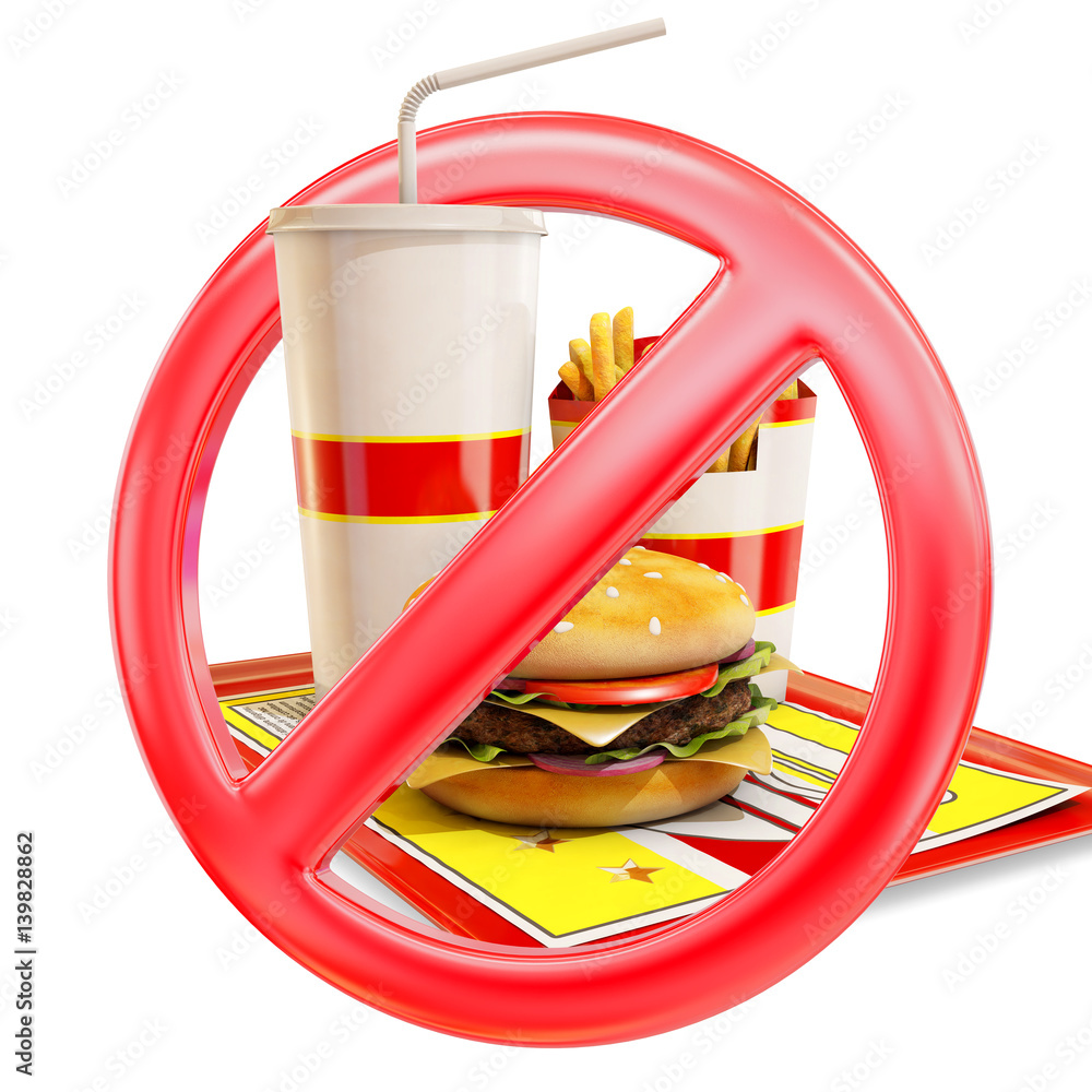 Food forbidden icon, 3d rendering Stock Illustration | Adobe Stock