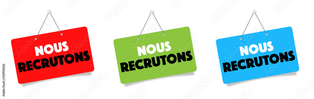 Stock-Vektorgrafik „Nous recrutons“ | Adobe Stock