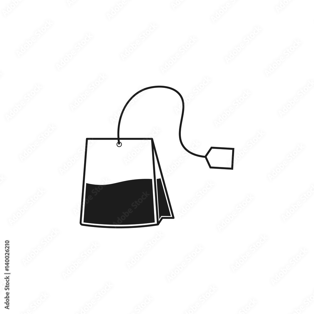 Tea Bag Vector. Isolated. Stock Vector | Adobe Stock