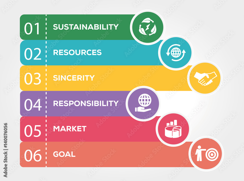 Corporate Social Responsibility Infographic Concept Stock Vector ...