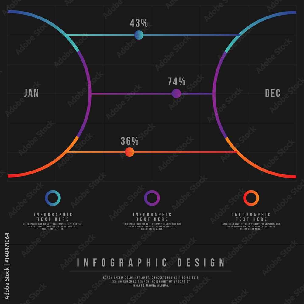 Minimal Style Vector infographic template. Business concept for content ...