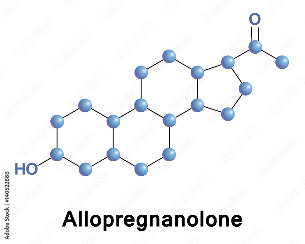 Allopregnanolone, tetrahydroprogesterone, is an endogenous inhibitory ...