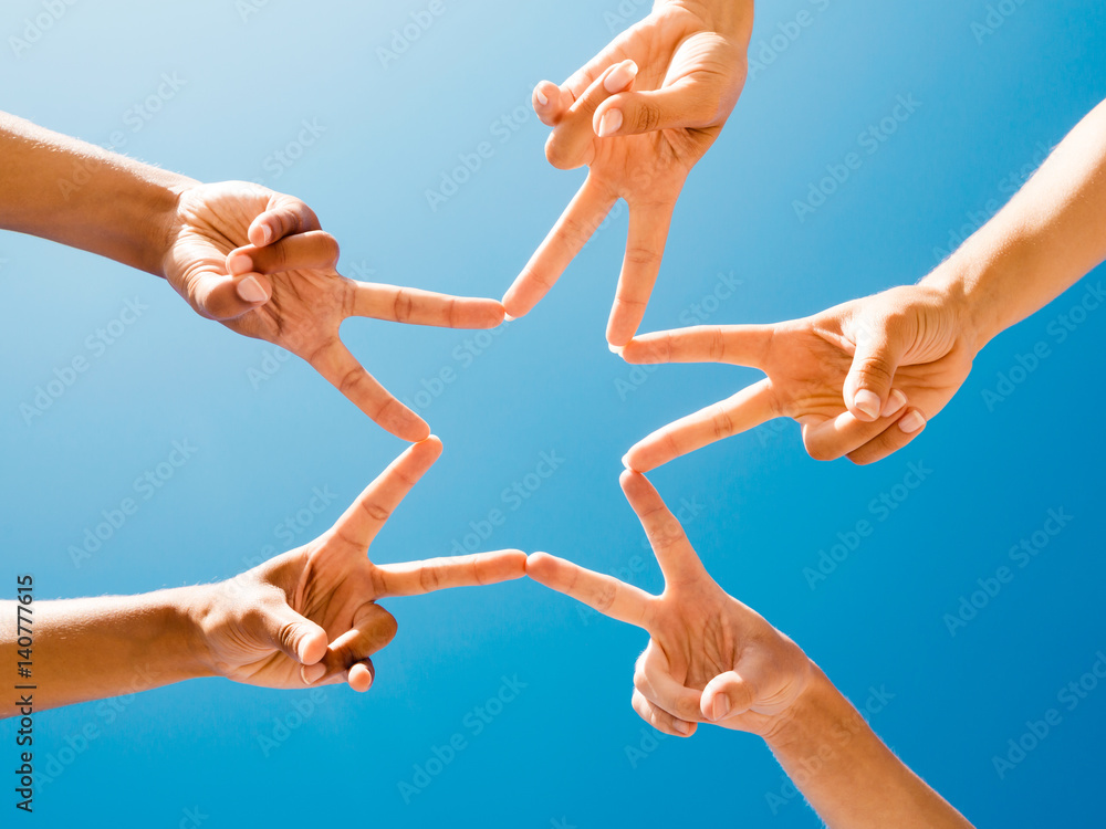 Star fingers Stock Photo | Adobe Stock