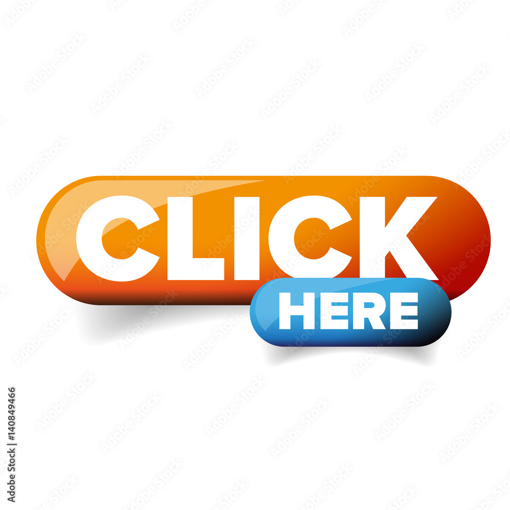 Click Here button vector Stock Vector | Adobe Stock