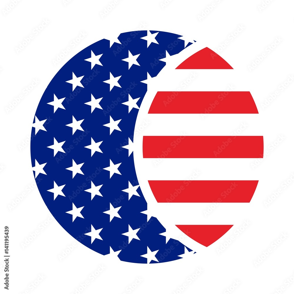 US flag symbol. logo vector. Stock Vector | Adobe Stock
