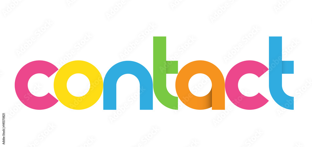 CONTACT Vector Letters Icon Stock Vector | Adobe Stock