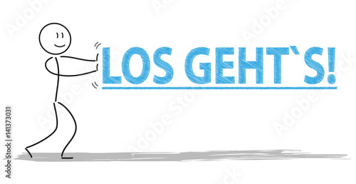 Los gehts! Stock-Vektorgrafik | Adobe Stock