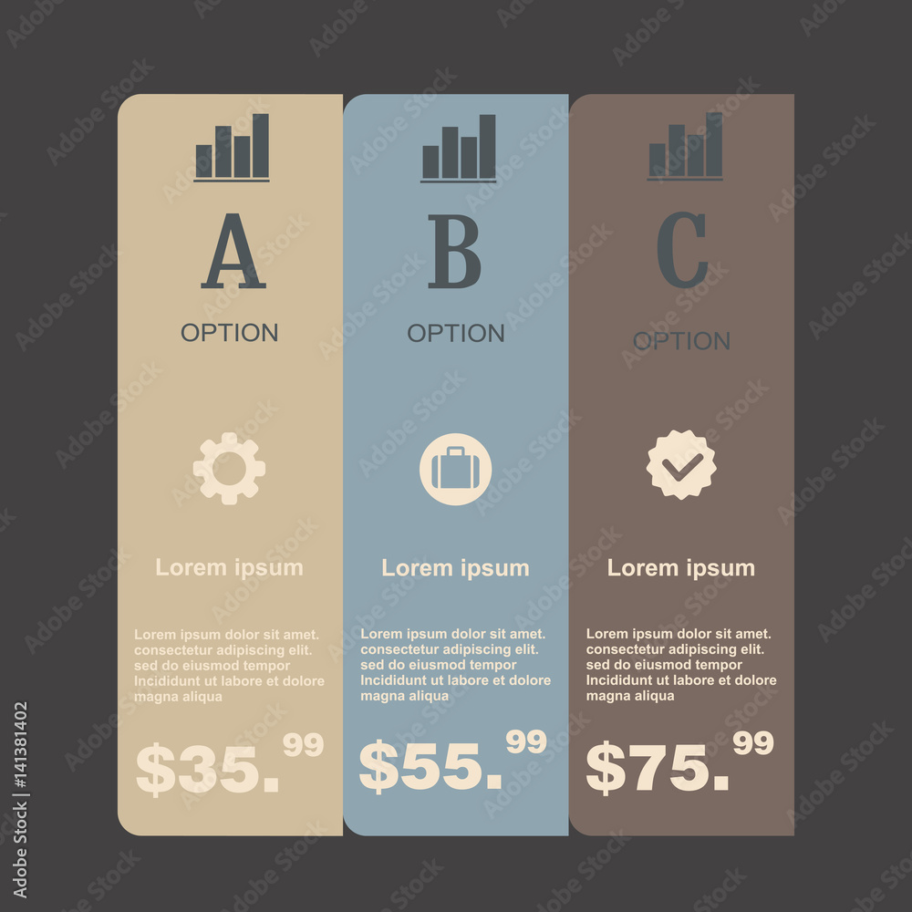 Internet Traffic Set Offer Tariffs Ui Ux Vector Banner For Web App Set Pricing Table Order