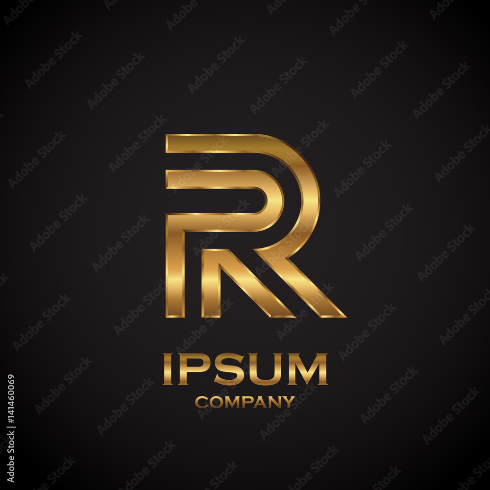 Letter R with metallic texture,3d Glossy, metal texture, Gold, steel ...