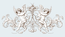 Angel Pattern Illustration Free Stock Photo - Public Domain Pictures