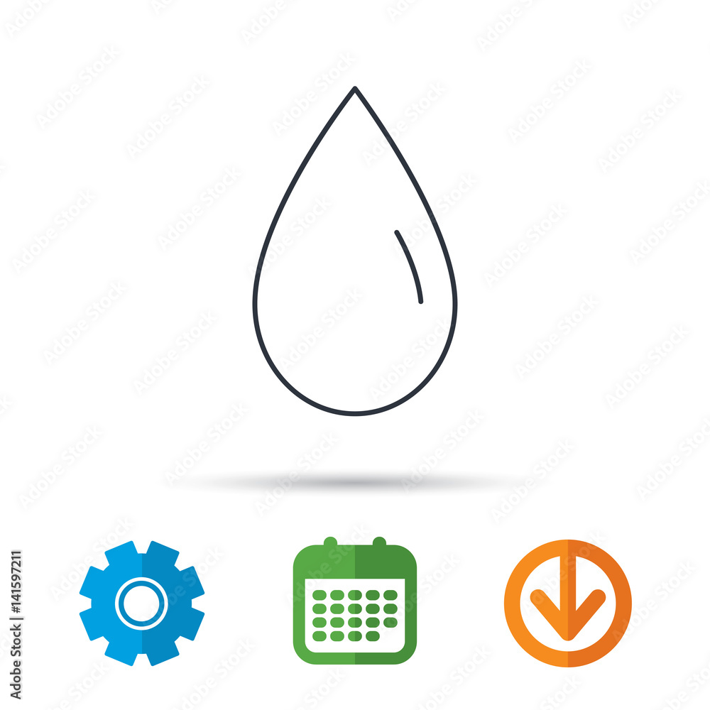 Stock-Vektorgrafik „Water drop icon. Liquid sign. Freshness ...