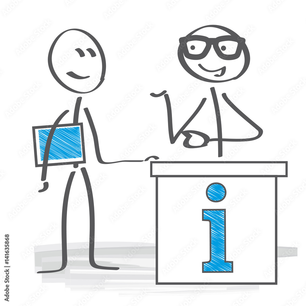 Informieren am Infopoint Stock Vector | Adobe Stock