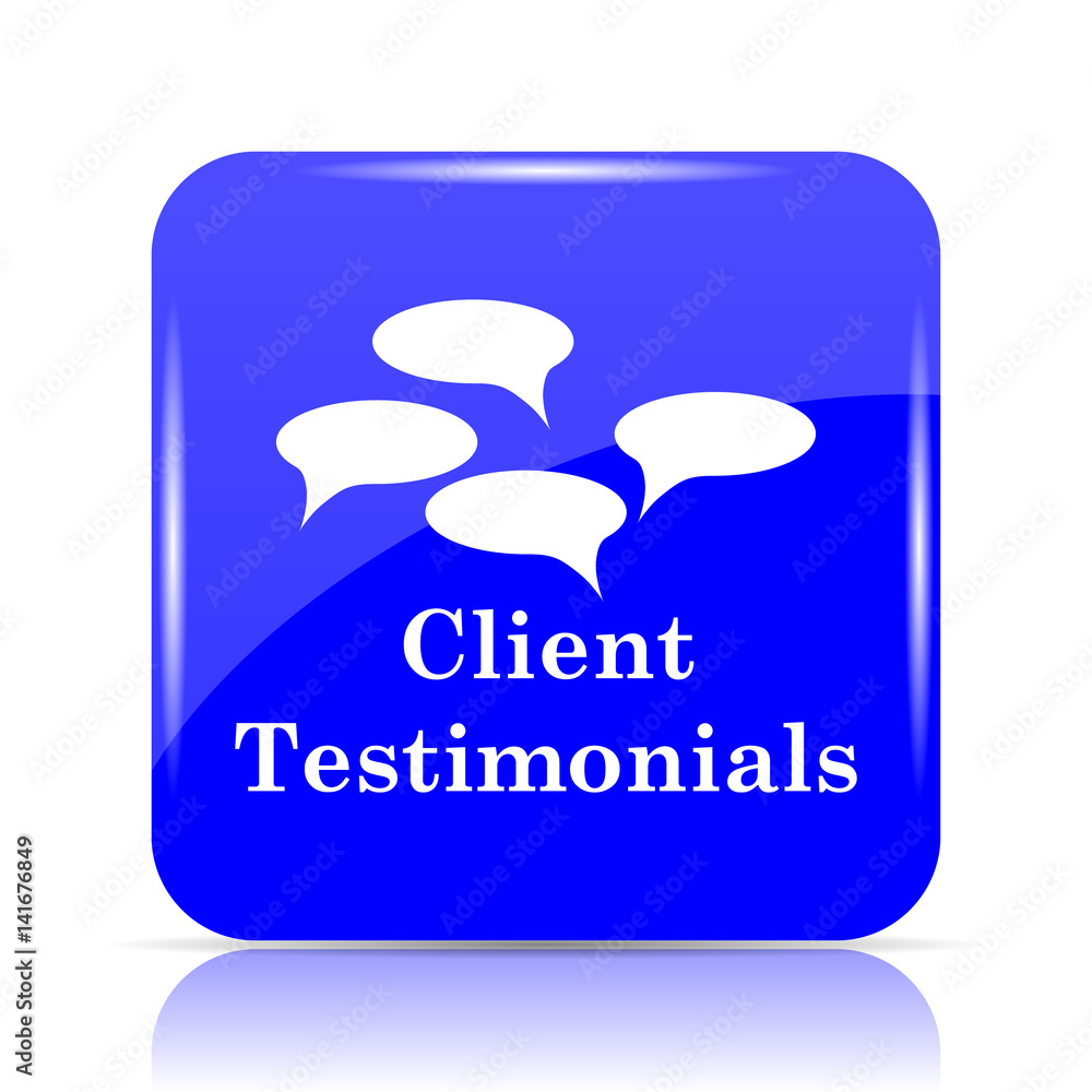 Client testimonials icon Stock Illustration | Adobe Stock