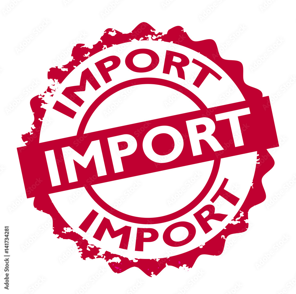 Import stamp sign seal logo Stock Vector | Adobe Stock