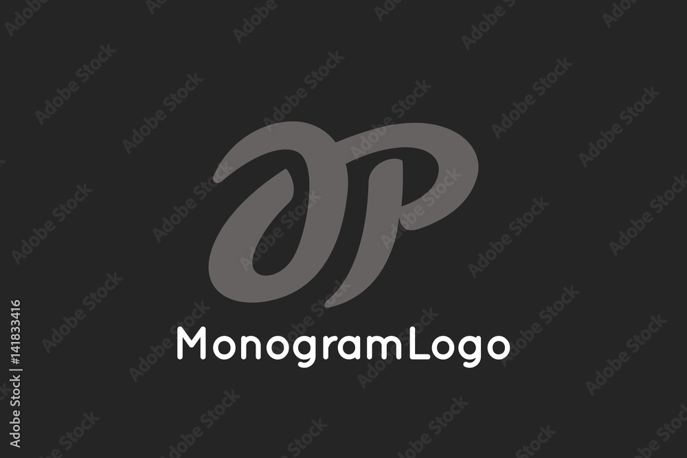 Letter A and P Monogram Logo Design Vector Stock Vector | Adobe Stock