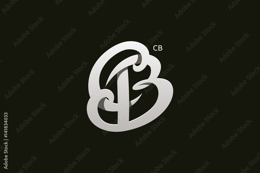 Letter B and C Monogram Logo Design Vector Stock Vector | Adobe Stock