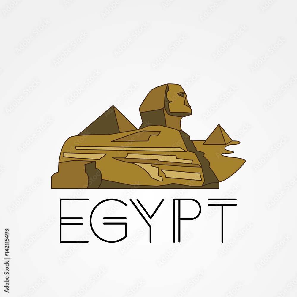 Linear Pyramid and Sphinx The symbols of Cairo. Welcome to Egypt ...