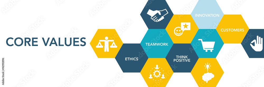 Core Values Icon Concept Stock Vector | Adobe Stock