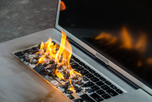 Laptop Fire Free Stock Photo - Public Domain Pictures