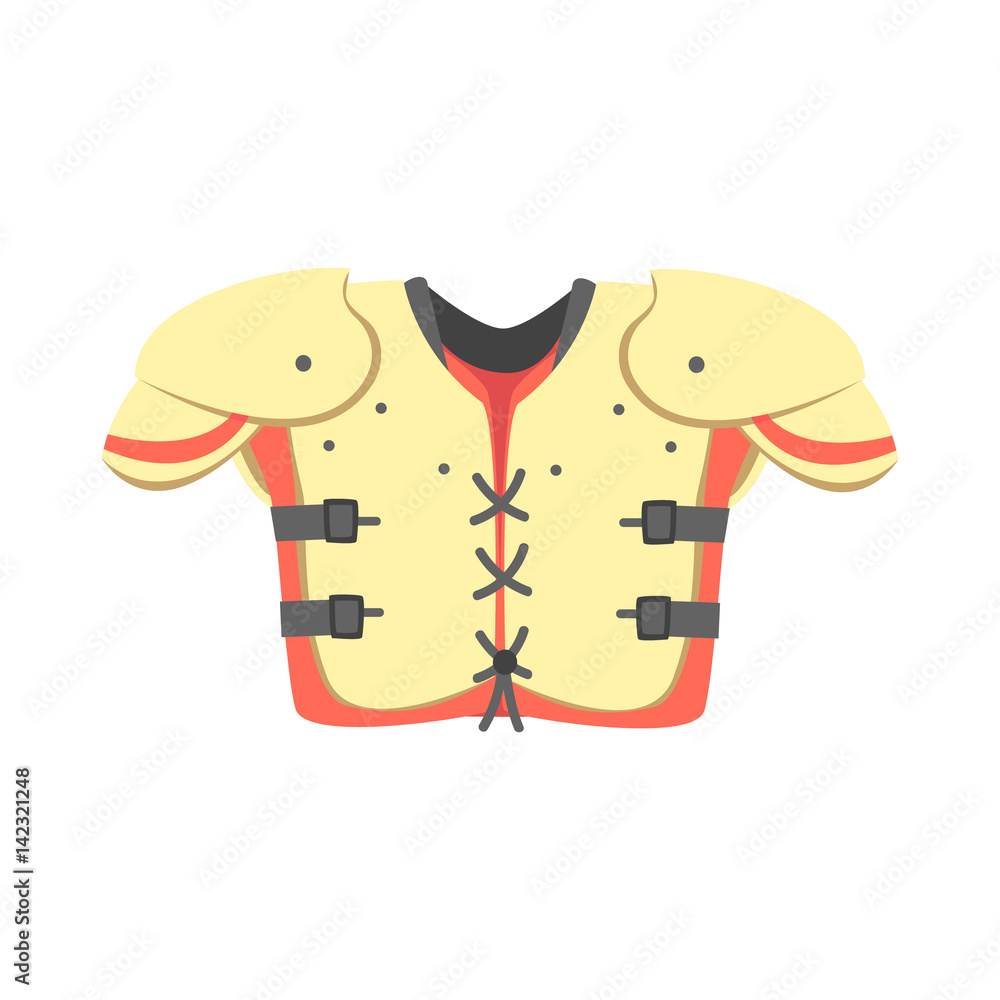 Chest And Shoulders Protective Armor Pads, Part Of American Football ...