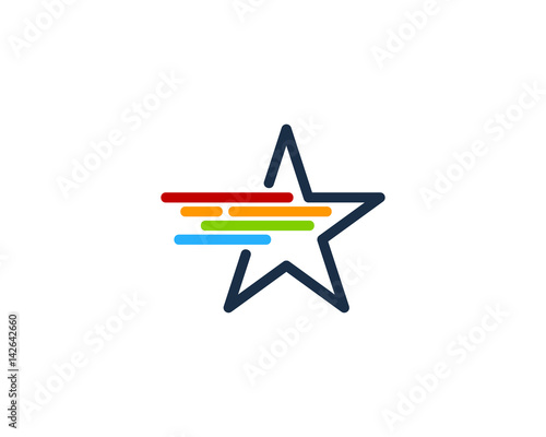 Fast Star Icon Logo Design Element Stock Vector | Adobe Stock