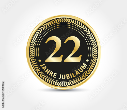 22 Jahre Jubiläum Modern Gold Stock-Vektorgrafik | Adobe Stock 22 Jahre Jubiläum Modern Gold Stock-Vektorgrafik | Adobe Stock
