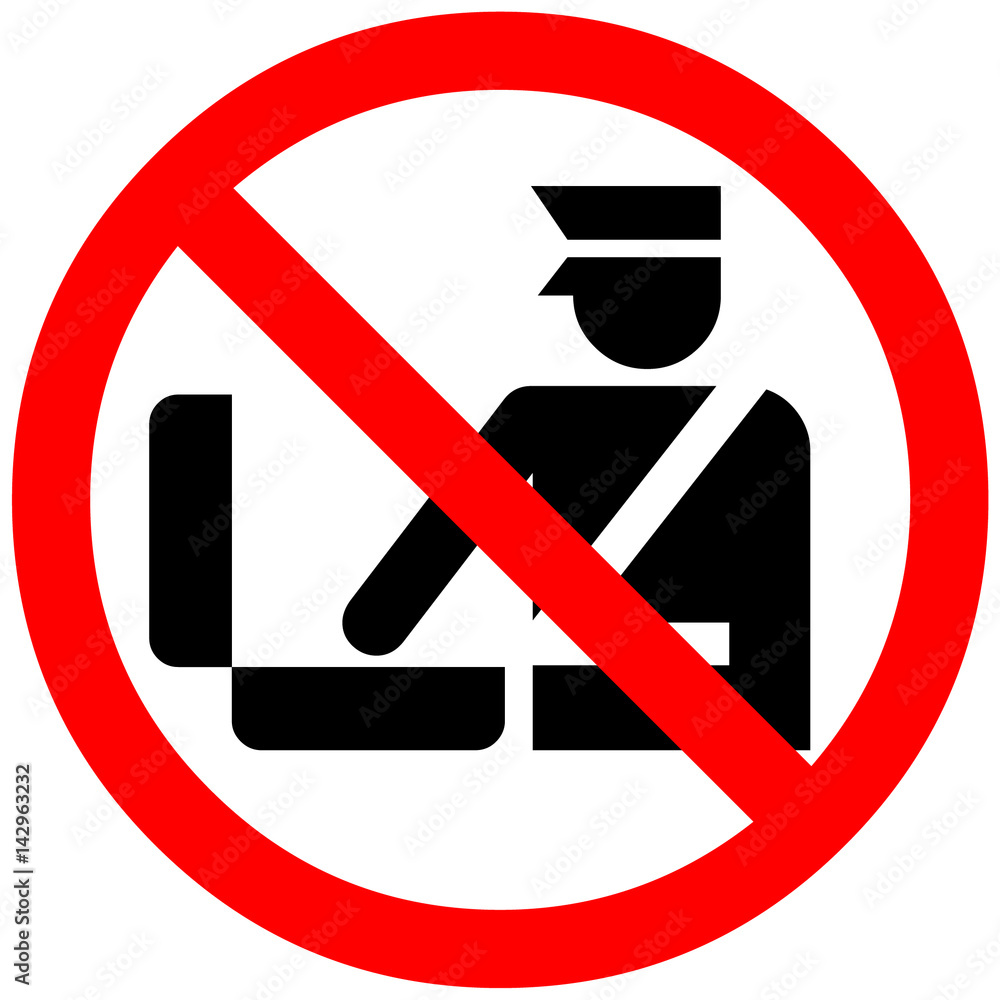no customs control here sign. Red prohibition symbol sig Stock ...