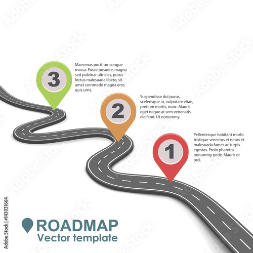 Abstract business roadmap infographic design. - Buy this stock vector ...