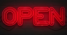 Red Neon Open Sign Free Stock Photo - Public Domain Pictures