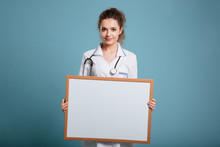 Doctor With Blank Board Free Stock Photo - Public Domain Pictures