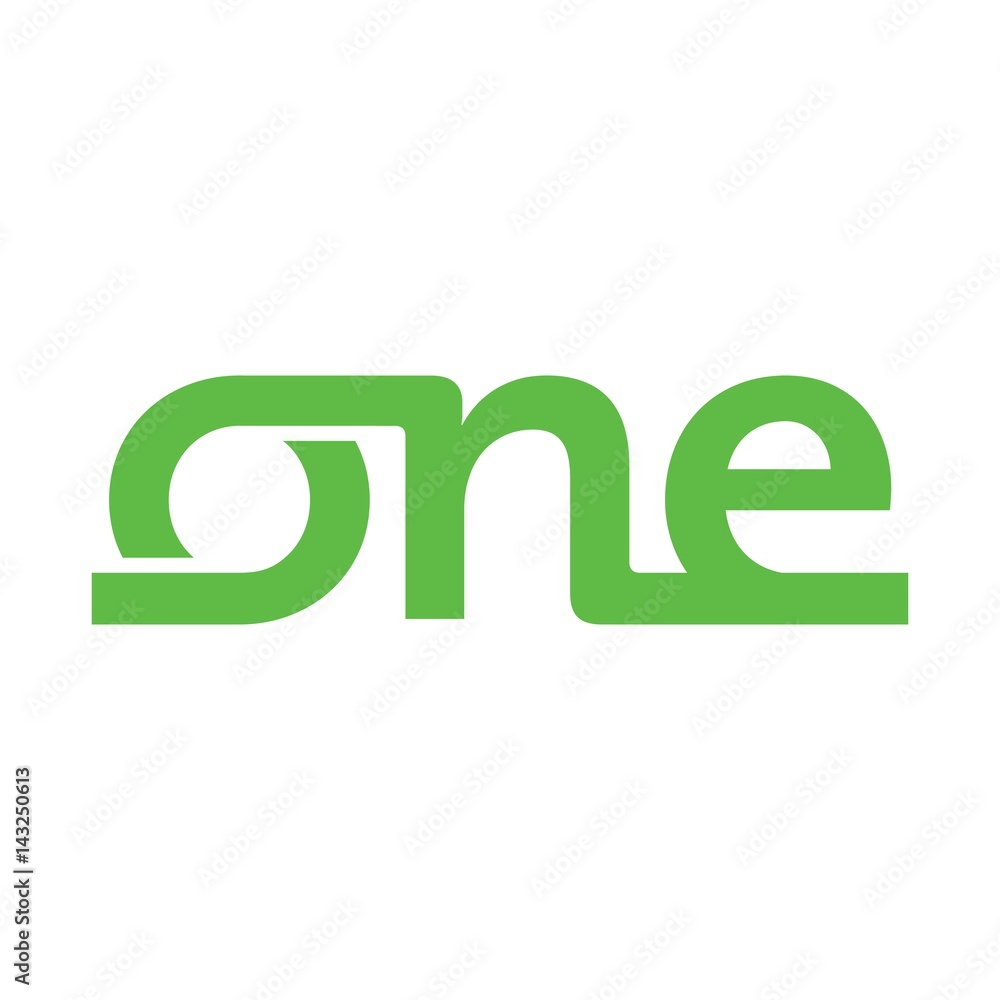 one logo vector. Stock Vector | Adobe Stock