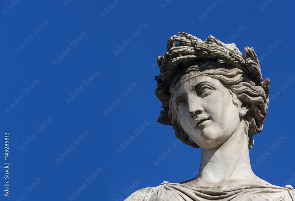 Classical roman or greek goddess statue (with copy space) Stock Photo ...