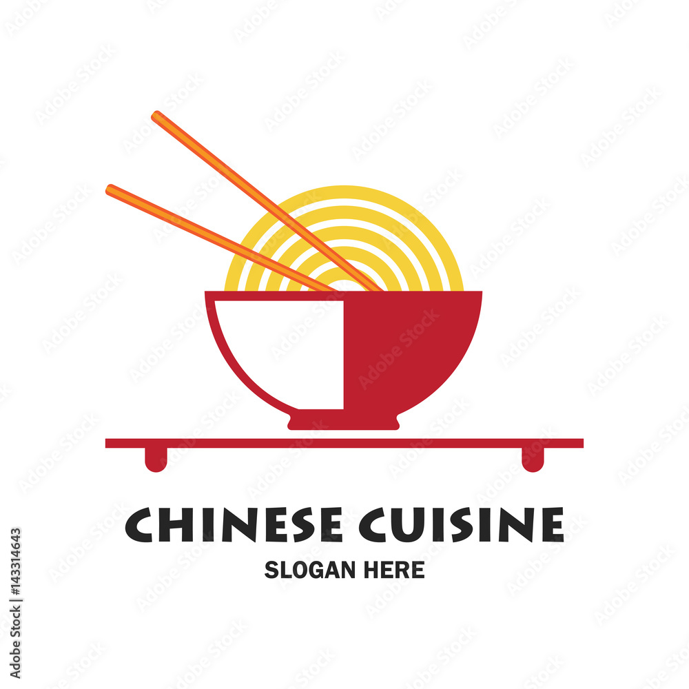 chinese restaurant / chinese food logo with text space for your slogan ...