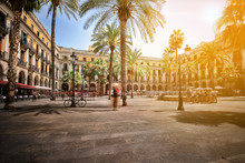 Colorful Street In Barcelona Free Stock Photo - Public Domain Pictures