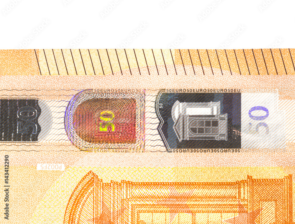 Security features of the new 50 euro banknote. The new version of the ...
