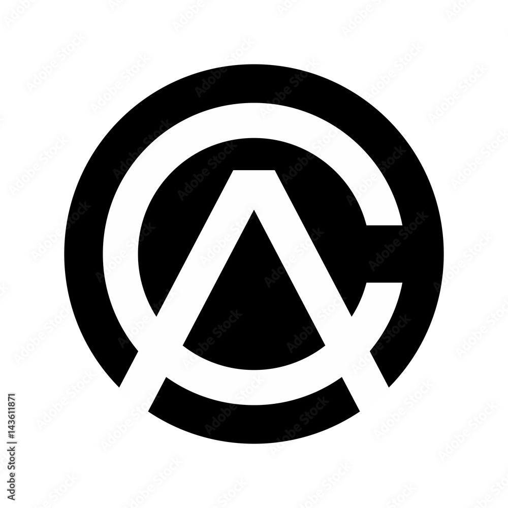 letter a and c with check mark. logo vector. Stock Vector | Adobe Stock