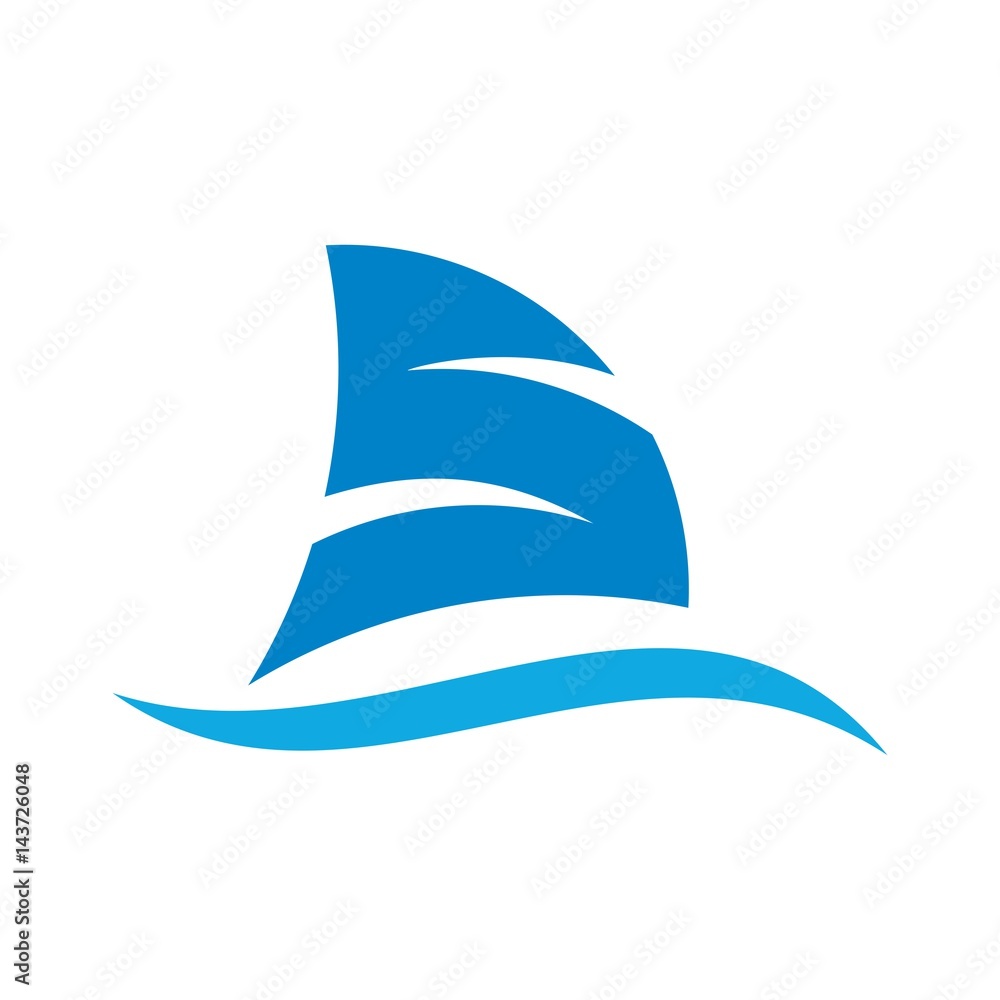 sail logo vector. Stock Vector | Adobe Stock