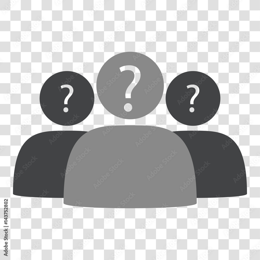 Unknown User Icon in trendy flat style isolated on transparent ...