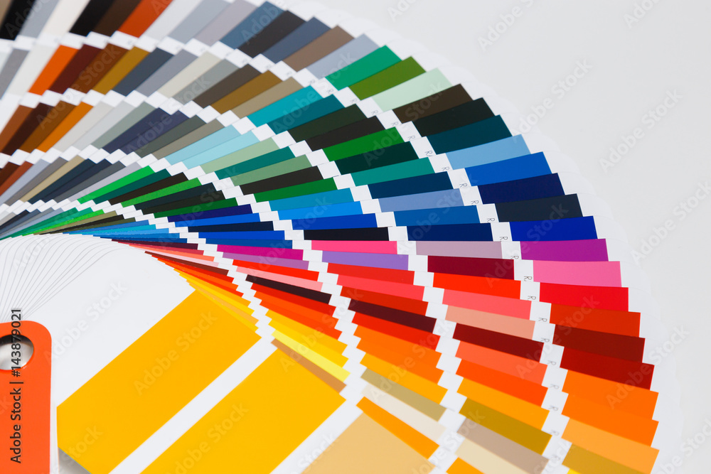 RAL sample colors catalogue Stock Photo | Adobe Stock
