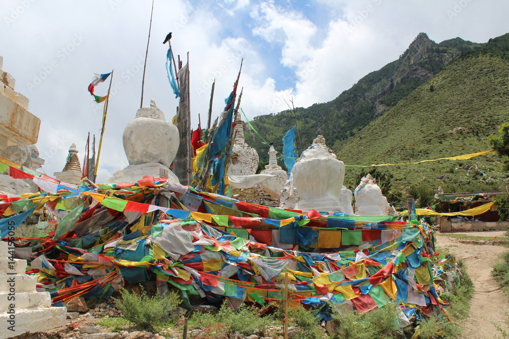 Amdo Kham Tibet Tibetan Buddhist Chorton Religious Structure Structures ...