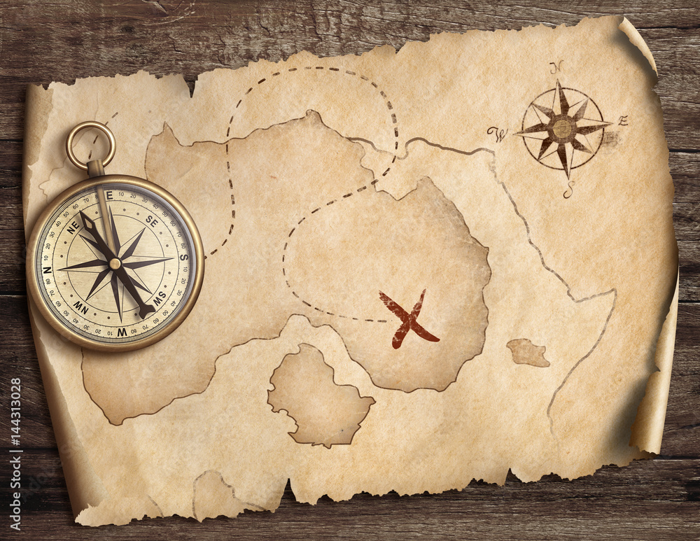 Nautical Compass Map
