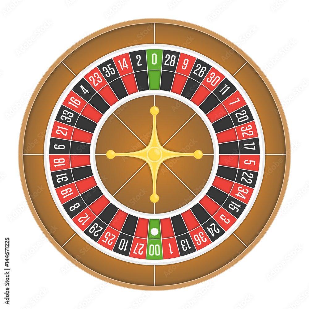 American roulette wheel vector. Stock Vector | Adobe Stock
