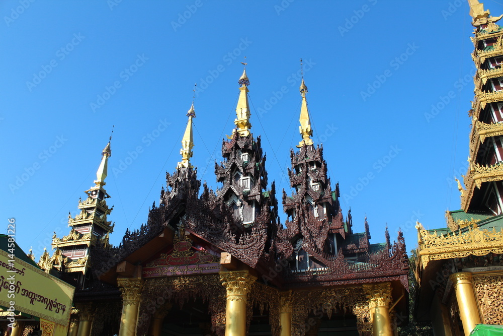 Burma Burmese Temple Temples Shrine Shrines Architecture Traditional ...