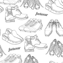 Vintage Drawing Of Shoes 1 Free Stock Photo - Public Domain Pictures