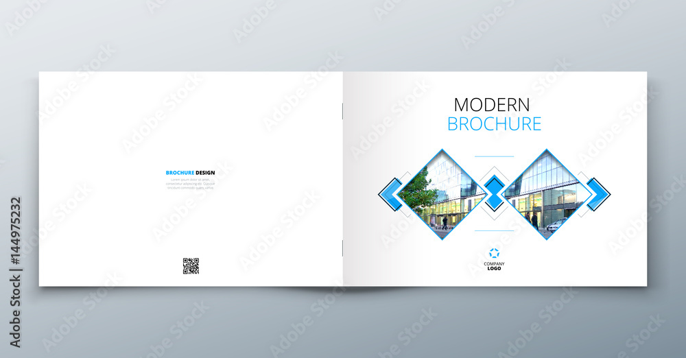 Landscape Brochure design. Corporate business template for brochure ...