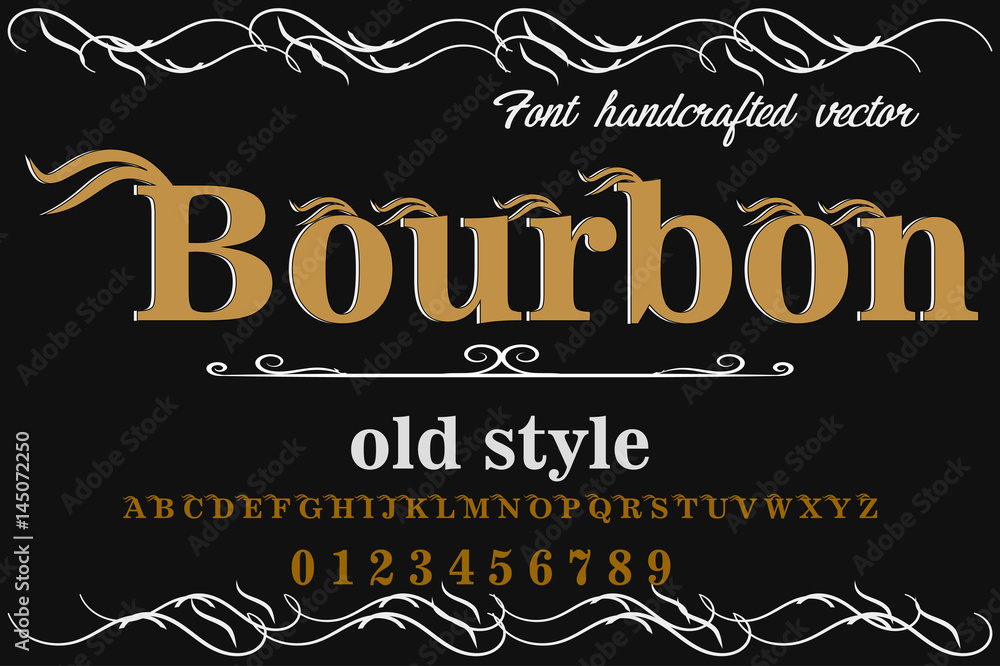 handwritten handcrafted font vector script alphabet and vector design ...