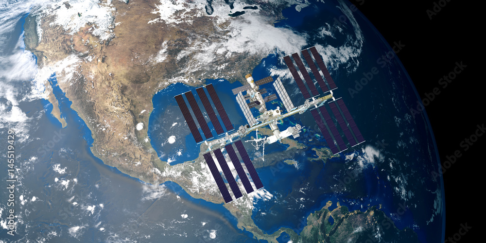 Extremely detailed and realistic high resolution 3D image of ISS ...