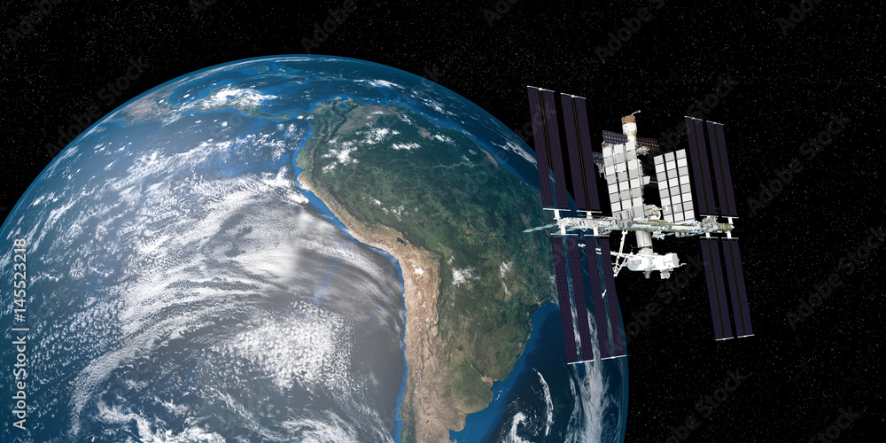Extremely detailed and realistic high resolution 3D image of ISS ...