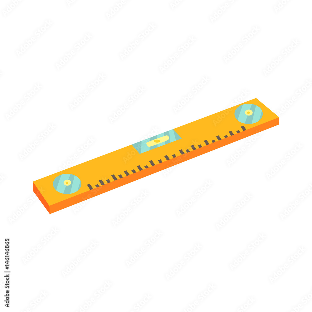 Yellow bubble level, device for checking the vertical and horizontal ...