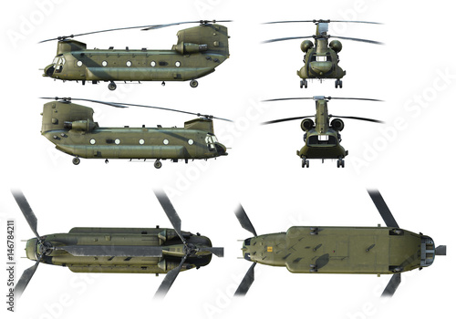 3D renders of army helicopter CH-47 Chinook - Buy this stock ...